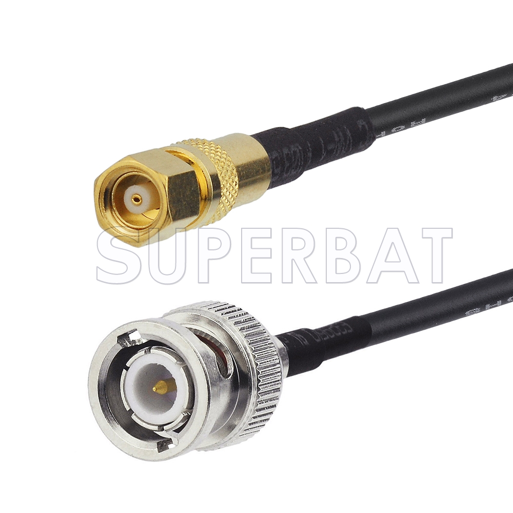 SMC Plug to BNC Male Cable Using RG58 Coax