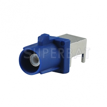 FAKRA Type C Plug Male Right Angle PCB Connector